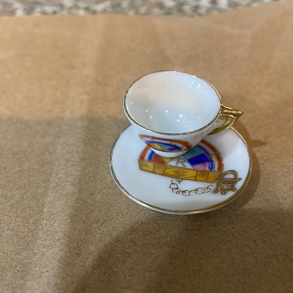 Toys | Tiny Rainbow Girls Teacup And Saucer Masonic Fraternal Cherry Co ...